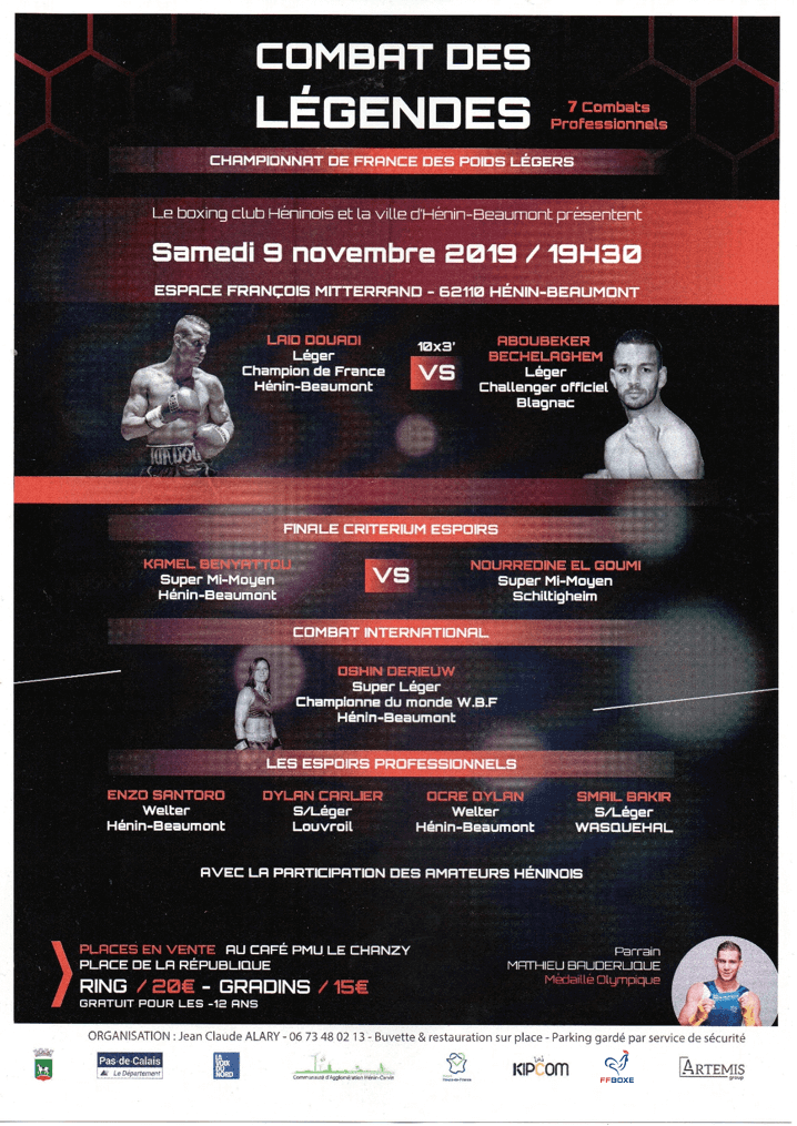 Championnat de France des Légers - Fédération Française de Boxe