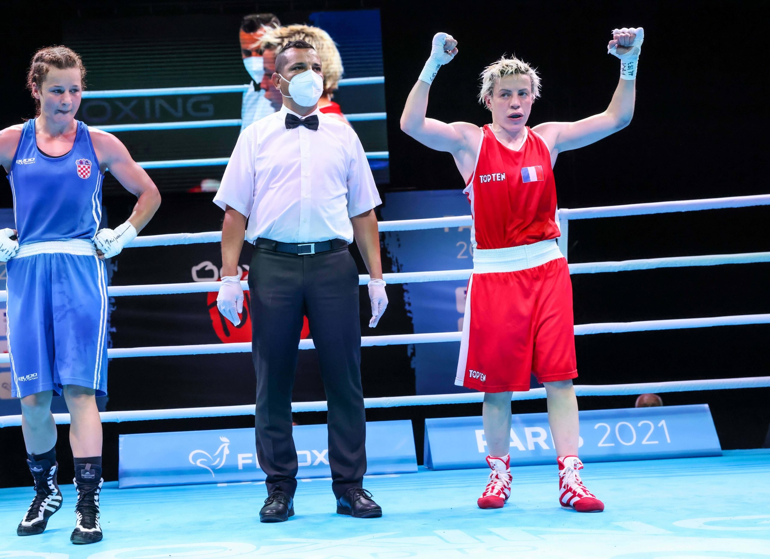 Maïva Hamadouche réussit son entrée - Fédération Française de Boxe