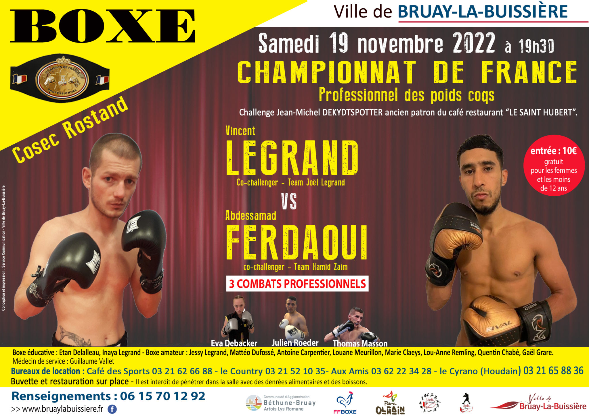 Championnat de France des poids-coqs à Bruay-La-Buissière - Fédération ...